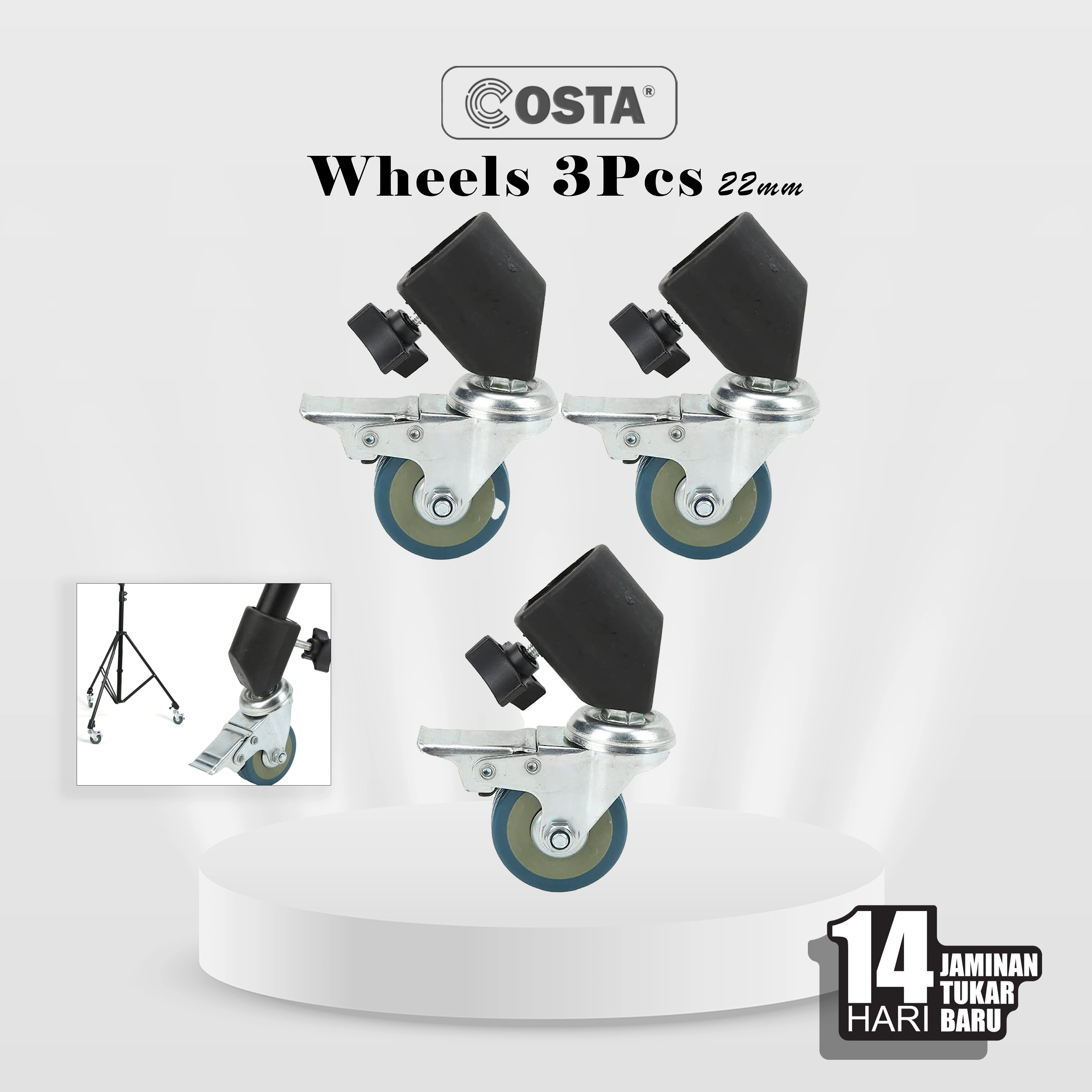 COSTA Roda 22mm Light Stand Wheels 3 | COSTA Official Website
